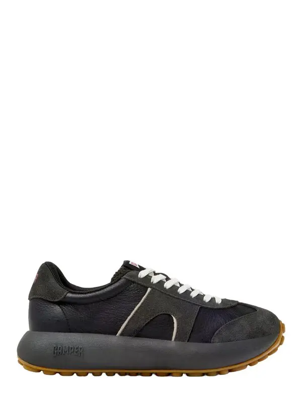 Camper Pelotas Athens Leather Suede Sneakers - Black