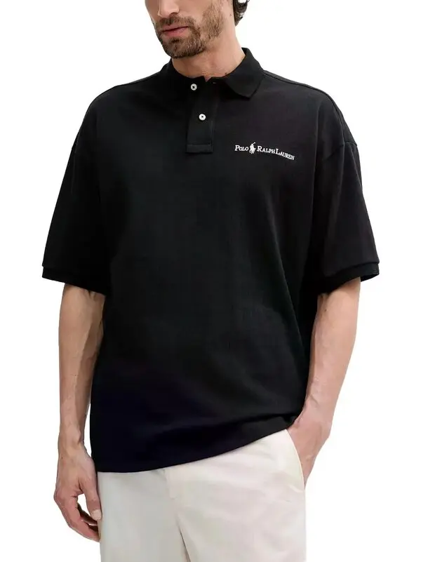 Polo Ralph Lauren Embroidered-logo Polo Shirt - Black