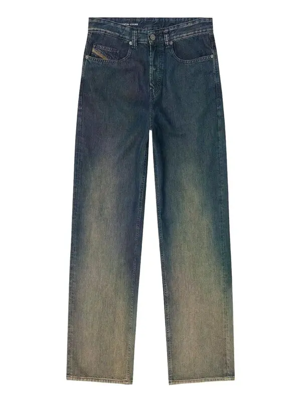 Diesel Ombré-effect Loose-leg Jeans - Blue