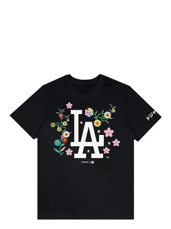 TAKASHI MURAKAMI X La Dodgers Floral-print T-shirt - Black