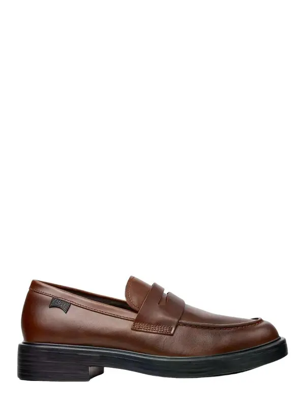 Camper Dea Penny Leather Loafers - Brown