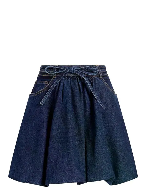 Cinq À Sept Balloon Skirt With Drawstring Waist - Blue