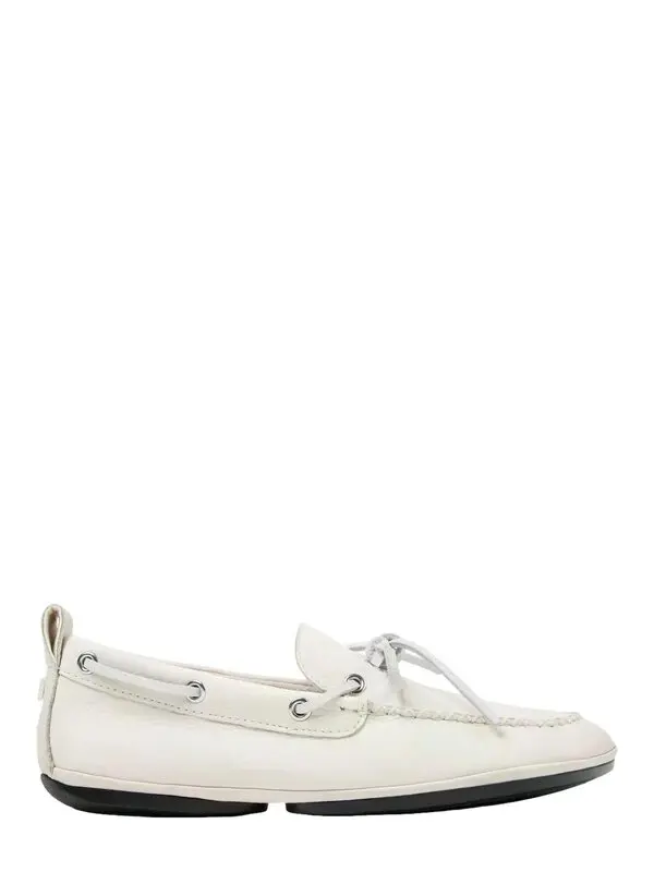 Camper Right Nina Leather Lace-up Loafers - White