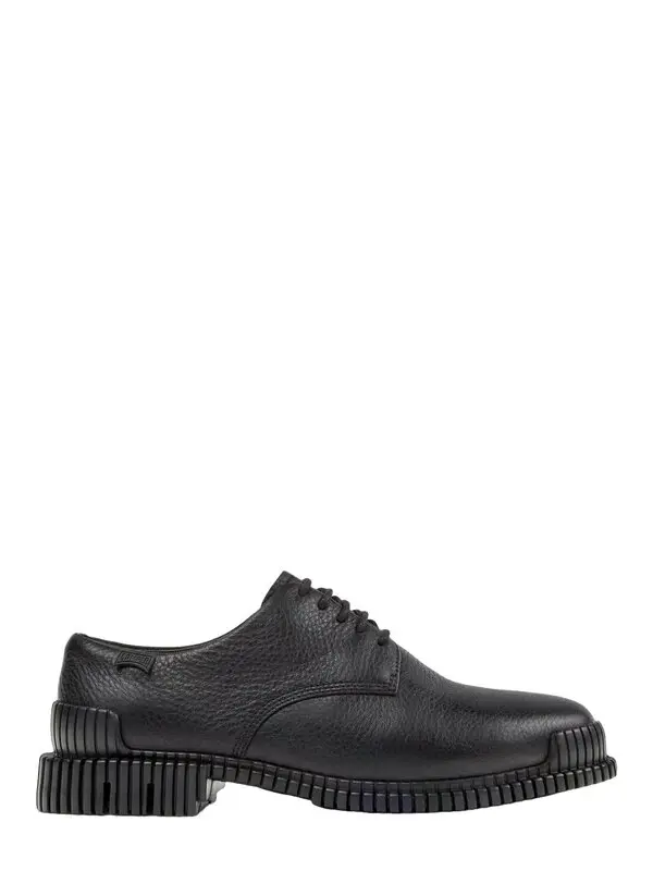 Camper Pix Leather Derby Shoes - Black
