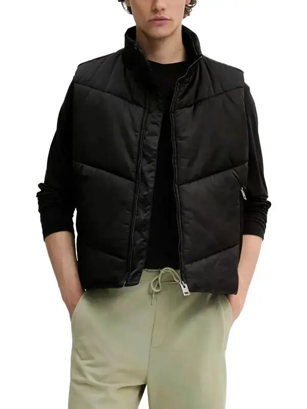 Hugo Boss Quilted Puffer Vest - Black