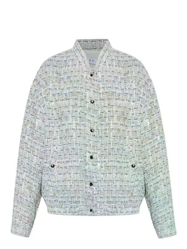IRO PARIS Noemy Tweed Jacket - Silver