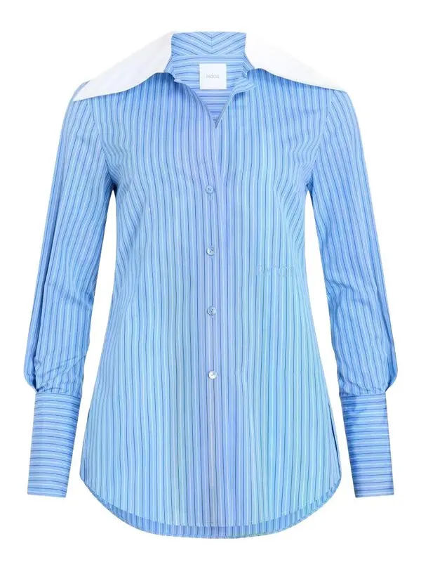 Patou Striped Wide-collar Shirt - 5079
