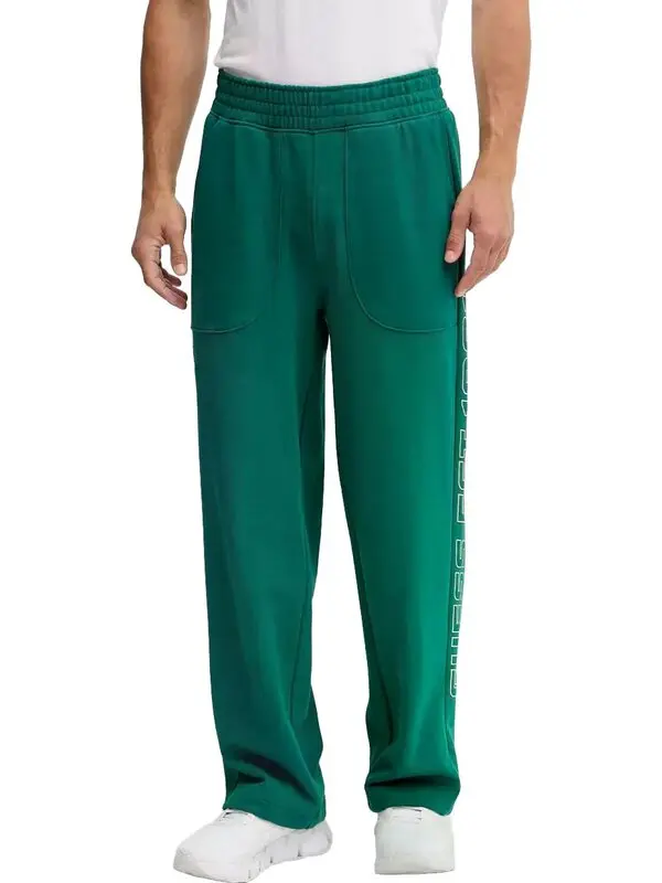 Guess Logo-detail Panelled Trousers - Green