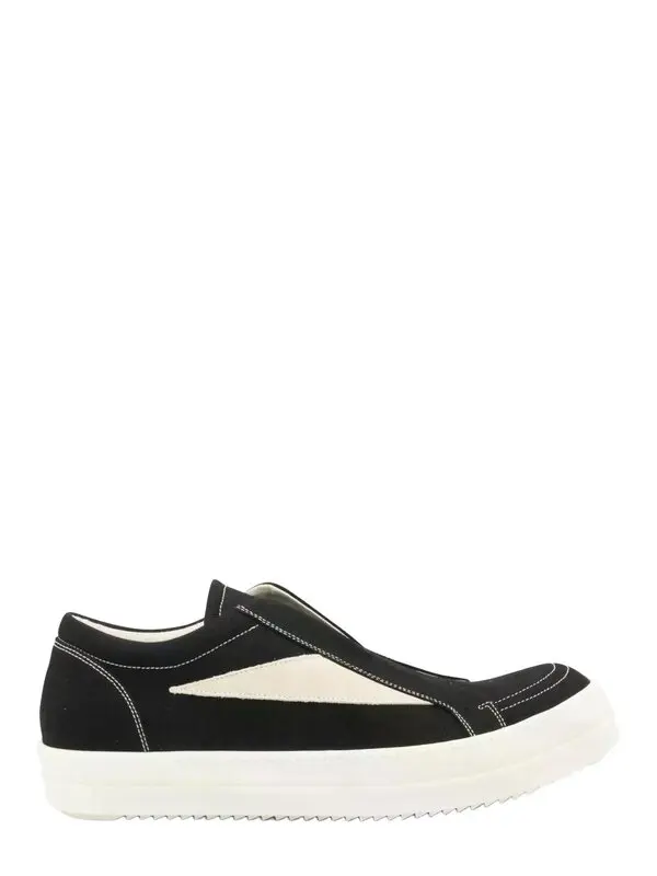 Rick Owens Panelled Slip-on Sneakers - Black