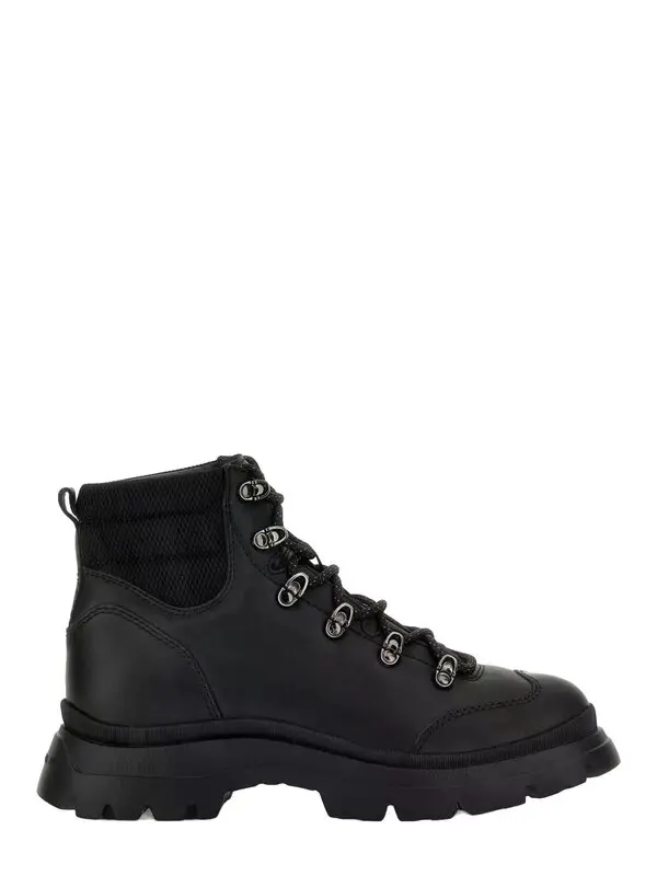 Hogan Lace-up Ankle Boots - Black
