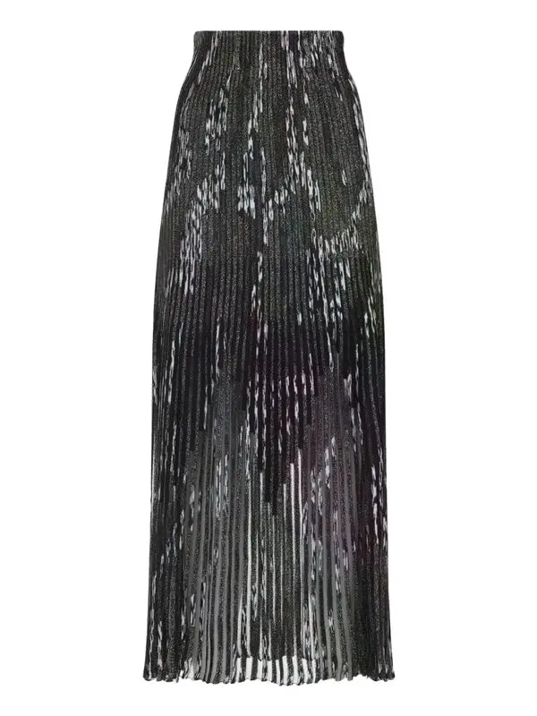 Missoni Pleated Lurex Skirt - Black