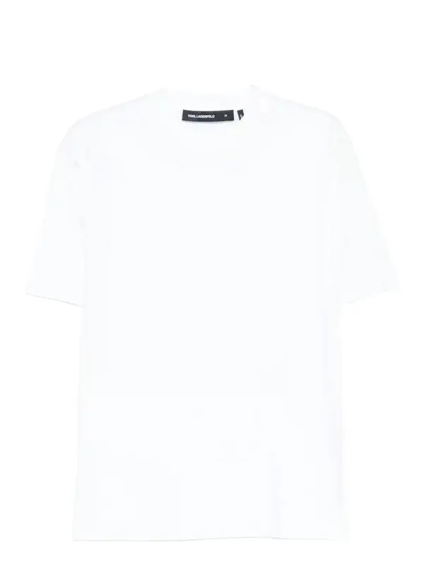 Karl Lagerfeld Crew-neck Cotton T-shirt - White