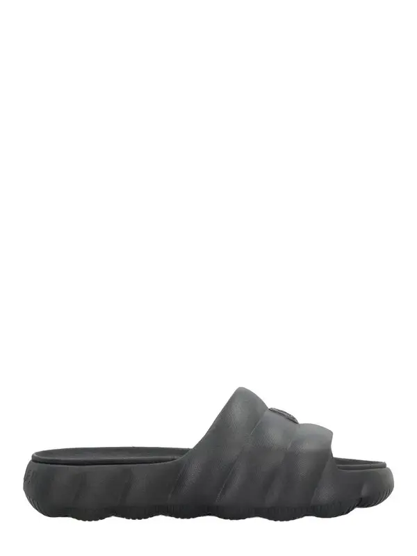 Moncler Lilo Logo-patch Quilted Slides - Black