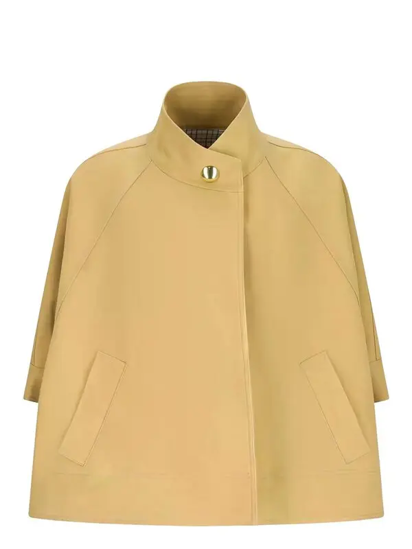 DARKPARK Short-sleeve Button Trench Coat - Yellow