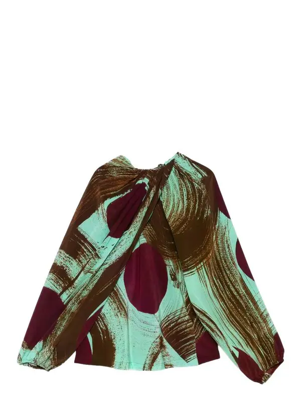 Colville Perfumo Abstract-print Blouse - Green