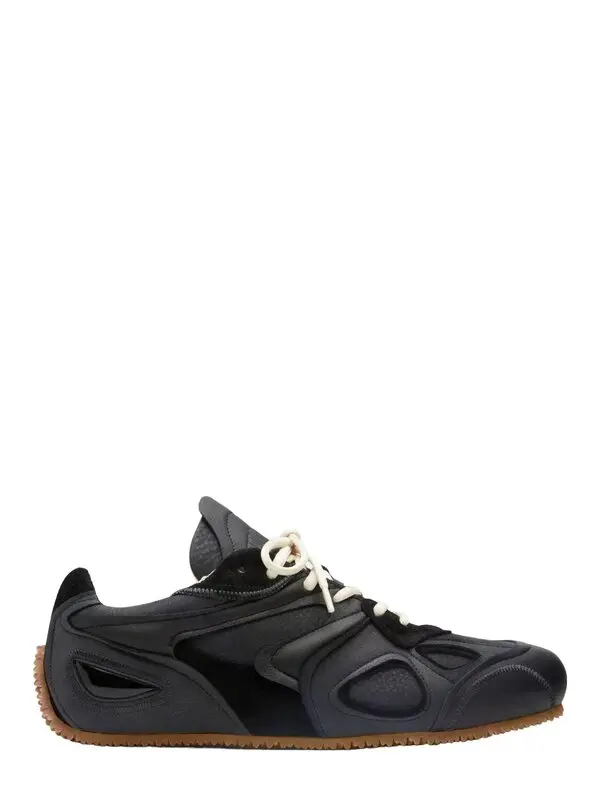 Axel Arigato Leather Panelled Lace-up Sneakers - Black