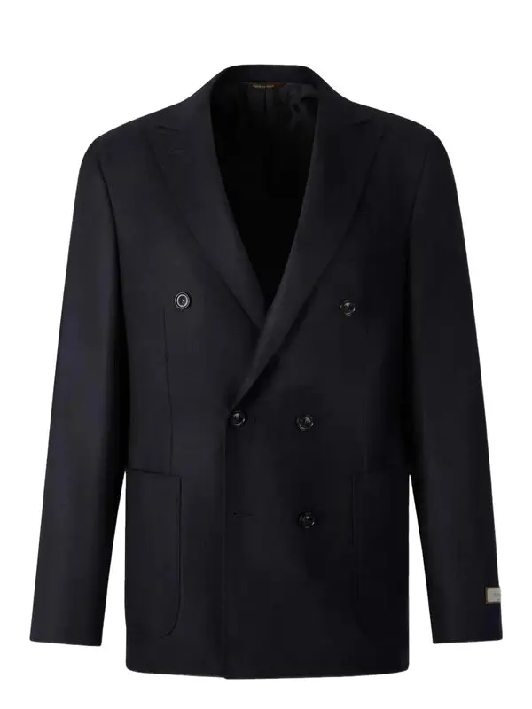Canali Double-breasted Blazer - Blue