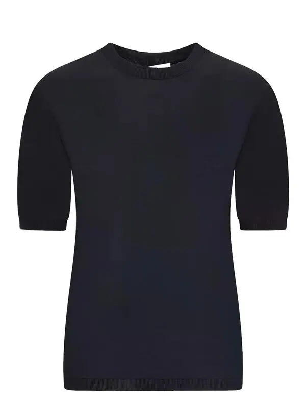 Max Mara Knit Round-neck Top - Black