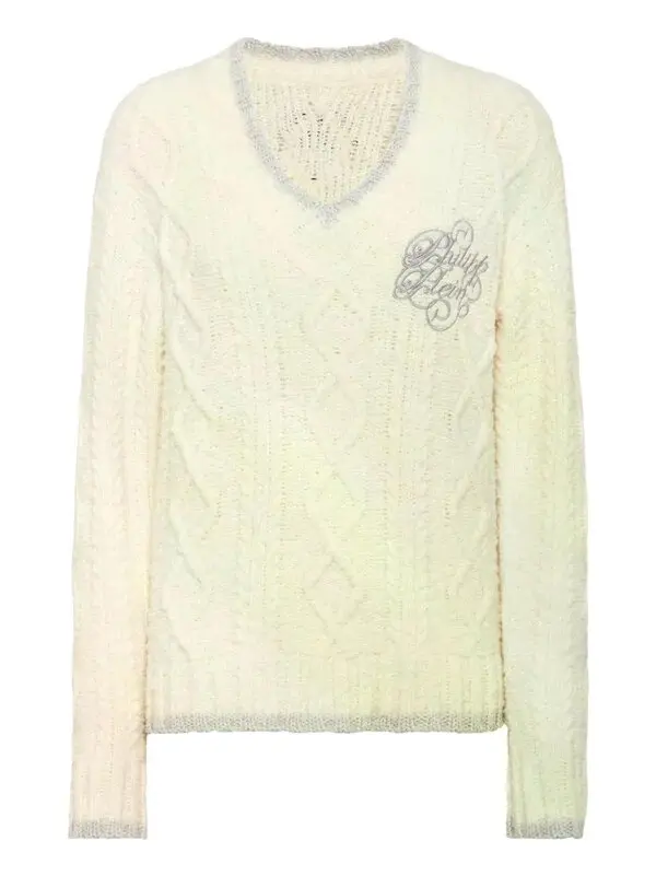 Philipp Plein Logo-embroidered Jumper - White