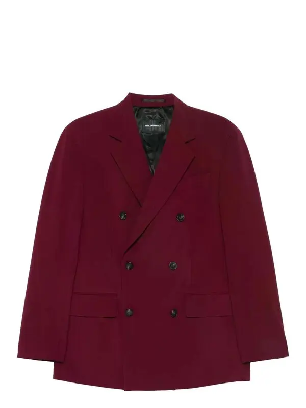 Karl Lagerfeld Double-breasted Buttoned Jacket - Red