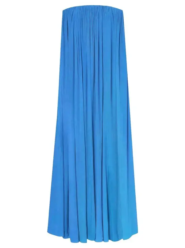 A.L.C. Strapless Pleated Gown - Blue