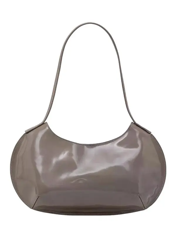 By Far Horner Leather Shoulder Bag - Neutrals