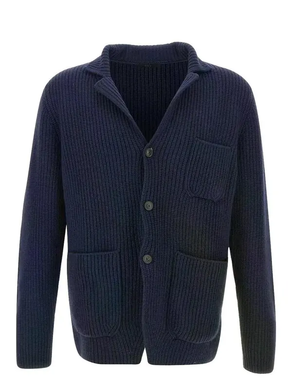 FAY Wool Cardigan - Blue