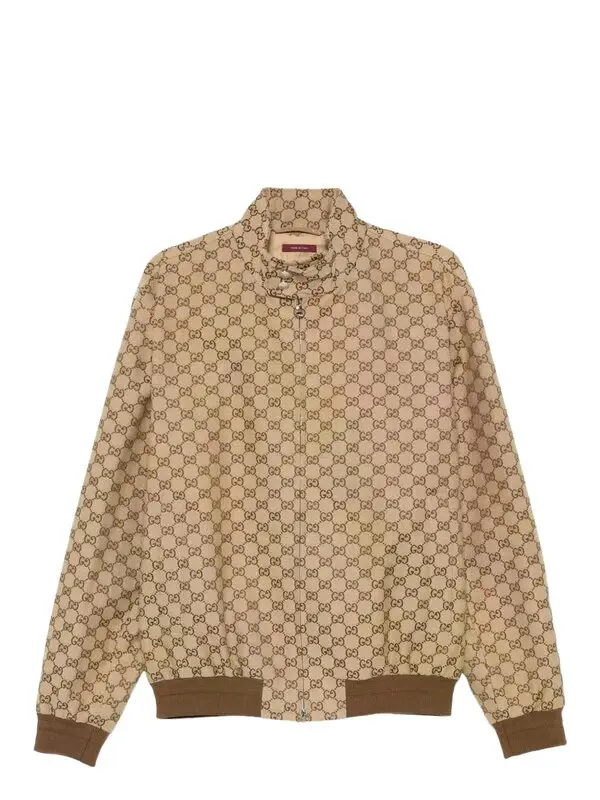 Gucci Monogram Bomber Jacket - Neutrals