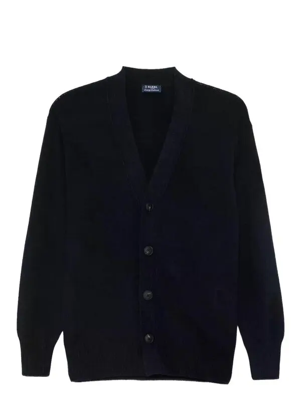 BARBA NAPOLI Virgin-wool Cardigan - Blue