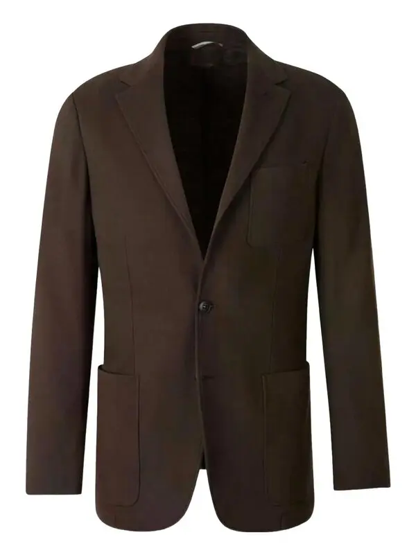 Canali Single-breasted Blazer - Brown