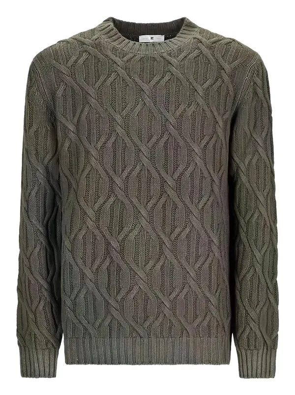 PT TORINO Cable-knit Sweater - Green
