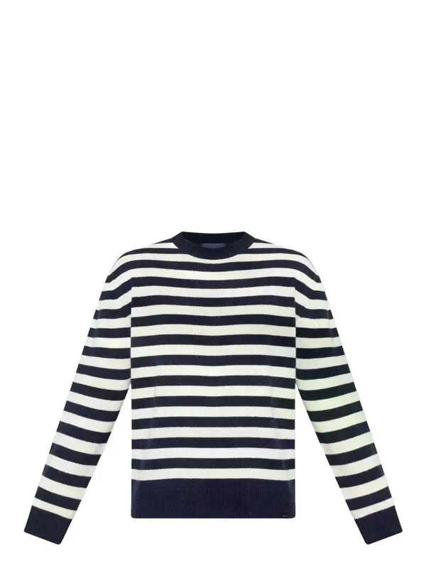 Paul & Shark Striped Wool Sweater - White