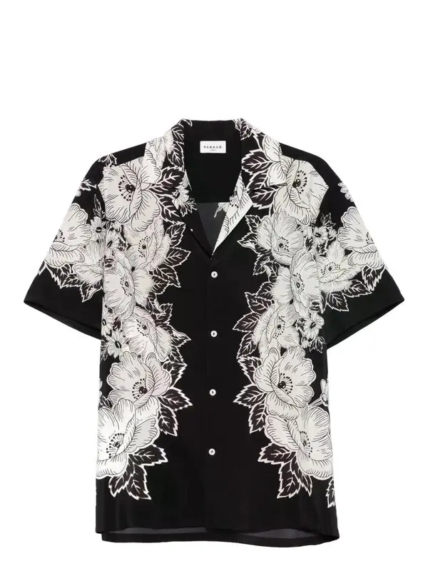 P.a.r.o.s.h Steven Floral Shirt - Black