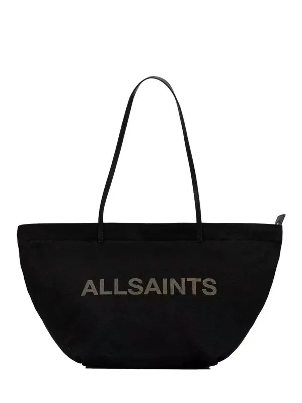 ALLSAINTS Logo-plaque Tote Bag - Black