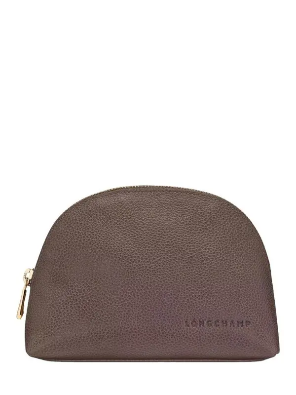 Longchamp Le Foulonné Logo-debossed Makeup Bag - Brown