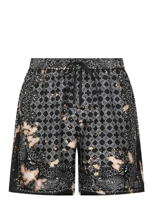 Amiri Bandana-print Shorts - 001 Black