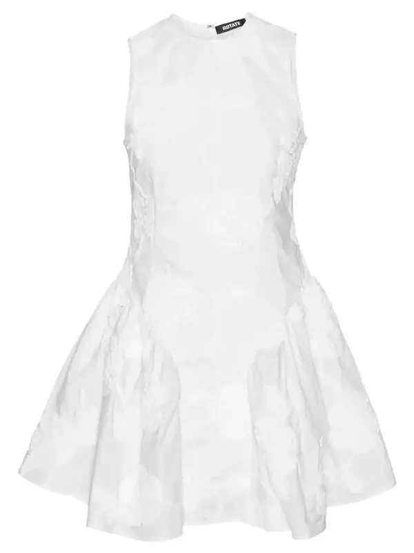 Remain Birger Christensen Floral-embellished Mini Dress - 400 White