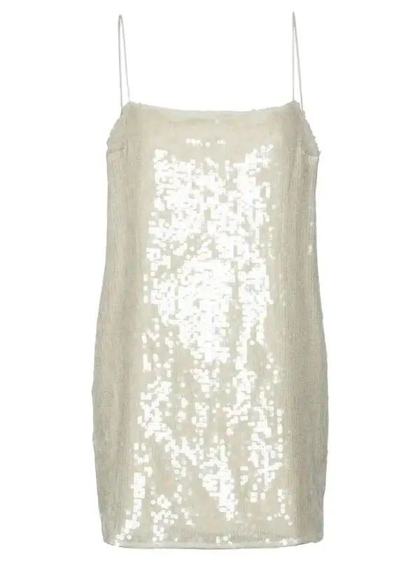 Remain Birger Christensen Sequin-embellished Mini Dress - 857 Off White