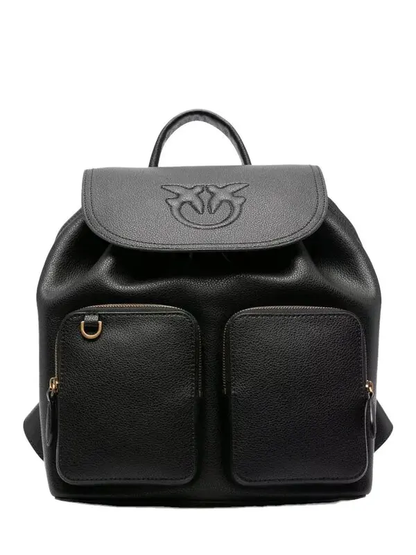 Pinko Leather Backpack - Black