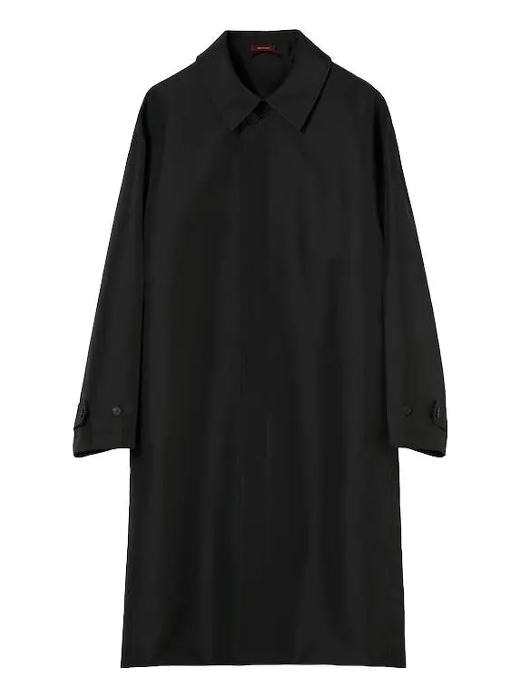 Gucci Technical Poplin Long Coat - Black
