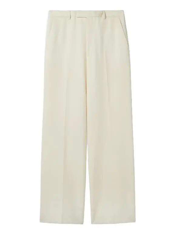 Gucci Silk Twill Pant - White