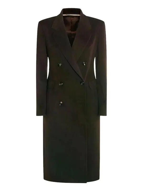 Tagliatore Wool-cashmere Blend Double-breasted Coat - Brown
