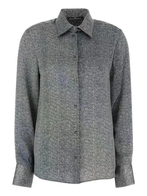 Ermanno Scervino Herringbone Shirt - Grey