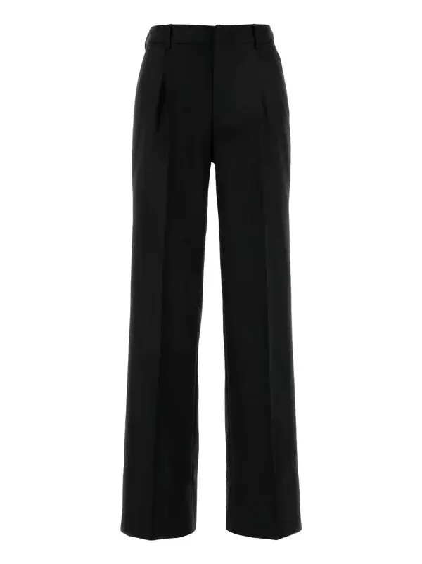 PT TORINO Pleat-detail Trousers - Black
