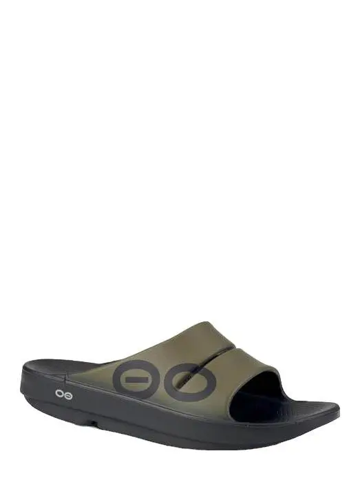 OOFOS Ooahh Sport Slide - Tactical Green