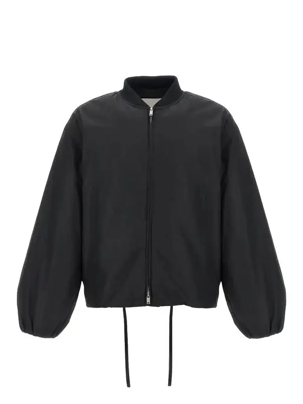 JIL SANDER Balloon-sleeve Bomber Jacket - Black