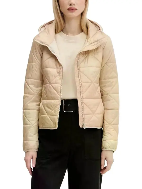 Hugo Quilted Hooded Puffer Jacket - Neutrals