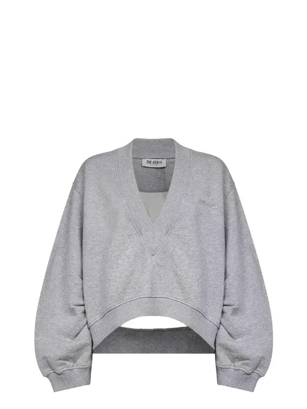 Attico V-neck Sweatshirt - Grey