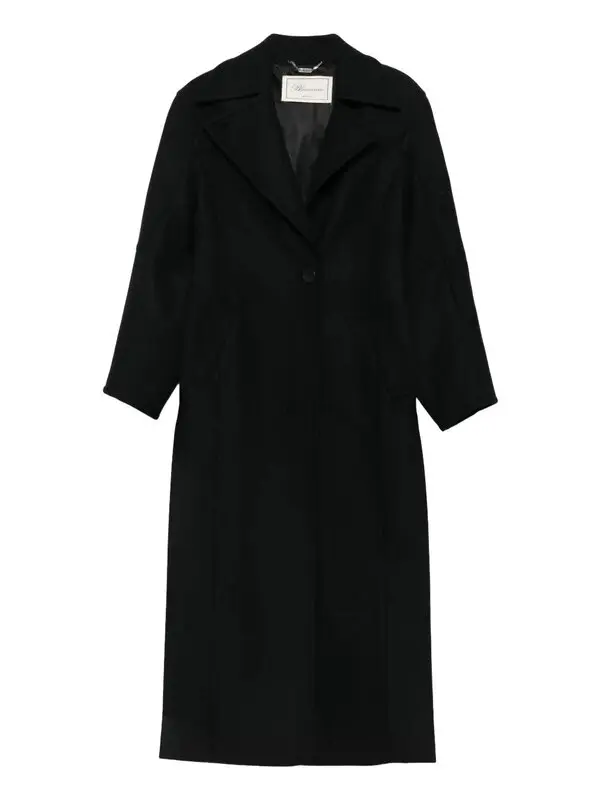 Blumarine Single-breasted Coat - Black