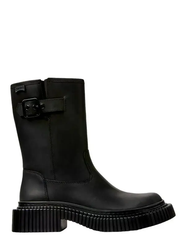 Camper Pix Berlin Buckle-fastening Leather Boots - Black
